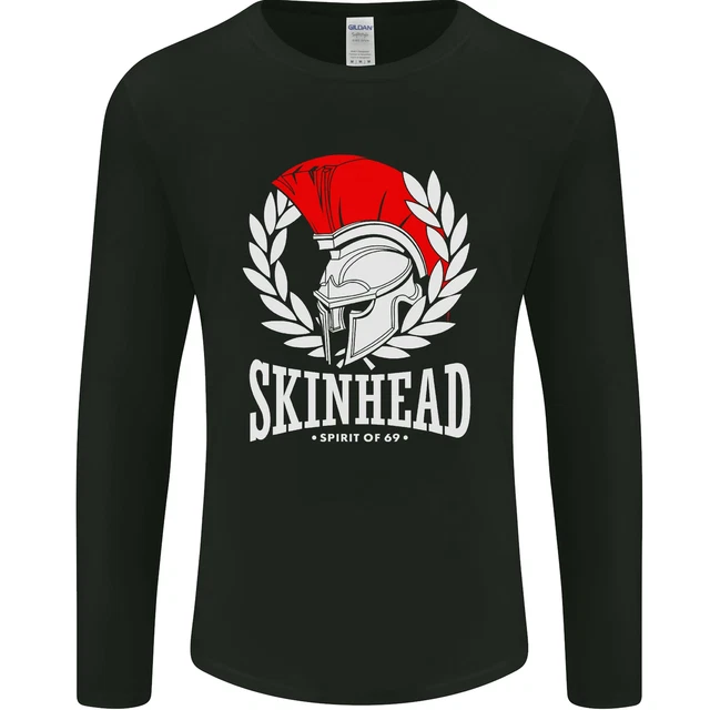SKINHEAD ROMAN HELMET Spartan Punk Music Mens Long Sleeve T-Shirt EUR ...