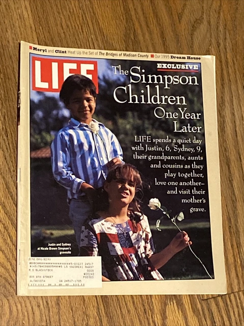 LIFE MAGAZINE NICOLE Simpson's Children One Year Later June 1995 £5.20 ...