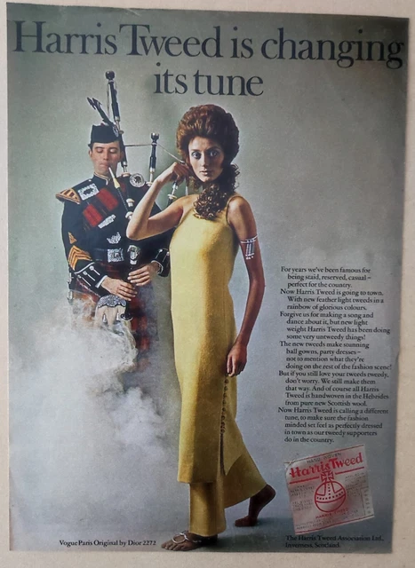 HARRIS TWEED ORIGINAL UK Press Advert 1970 £4.99 - PicClick UK
