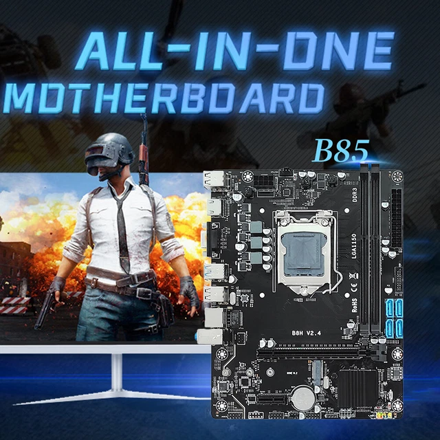 B85 MAINBOARD NVME M.2 SSD Desktop Mainboard Support 2* DDR3 4*SATA3.0 Interface £40.84 ...