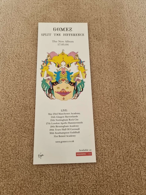 TNEWL43 ADVERT 11X4 Gomez : 'Split The Difference' Album £2.99 - PicClick UK