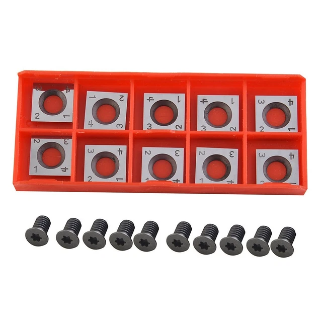POUR WOODWORKING ESSENTIALS 10 pi ces d'inserts carr s en carbure 14 x 14 mm EUR 26,02 - PicClick FR