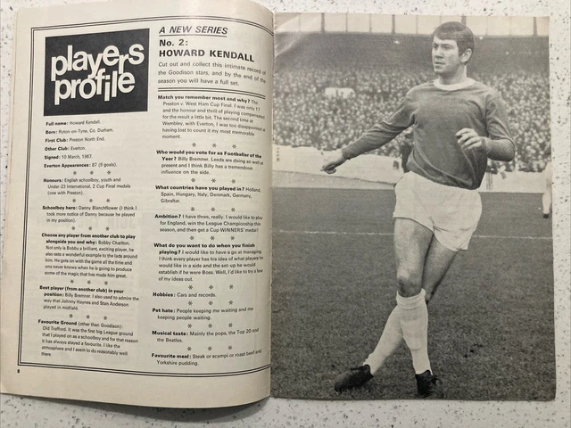 EVERTON CHAMPIONS 1969-1970 Kendall Alan Ball Harvey 3 Programmes ...