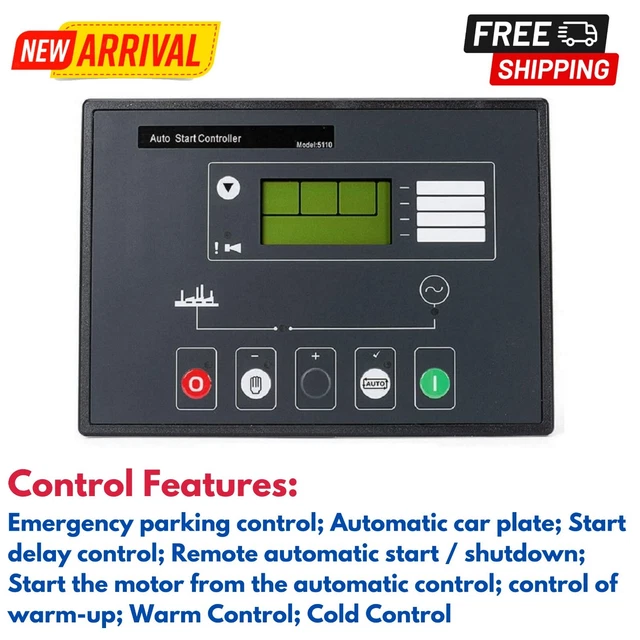 GENERATOR CONTROLLER MODULE Control Panel for Diesel/Gas Engine Auto ...