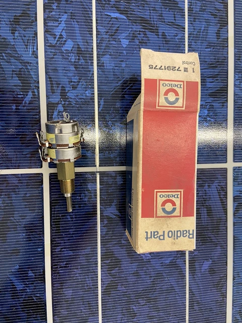 DELCO RADIO GM Control Potentiometer 1950’s 1960’s Car Radio 1 7291775 ...