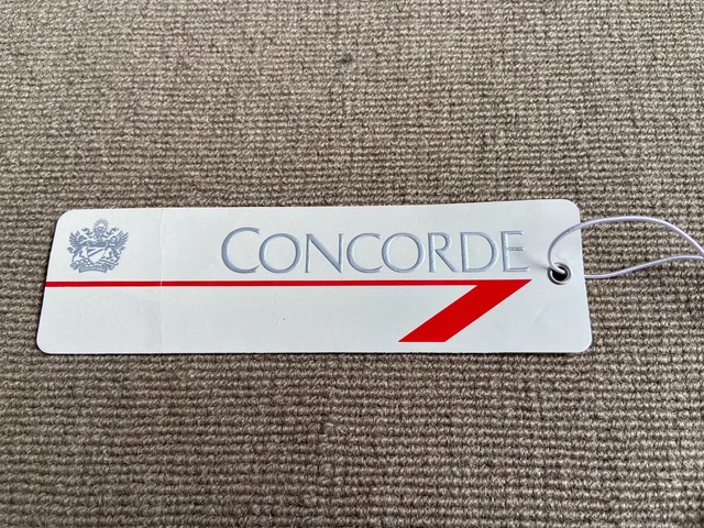 BRITISH AIRWAYS CONCORDE - luggage tag 'Landor' era £6.99 - PicClick UK