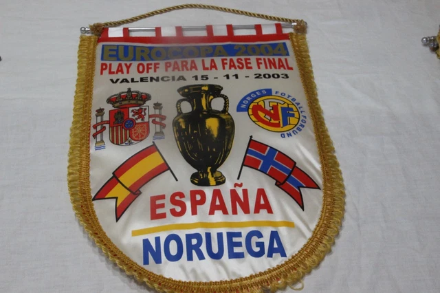 BANDERIN GRANDE FASE Clasificacion Euro Seleccion De España Y Noruega ...