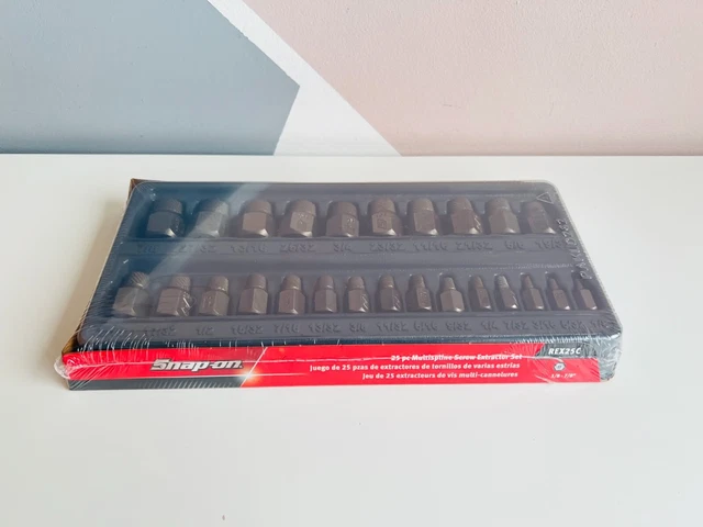 *NEW* SNAP ON 25-pc Multispline Screw Extractor Set REX25C £154.99 ...