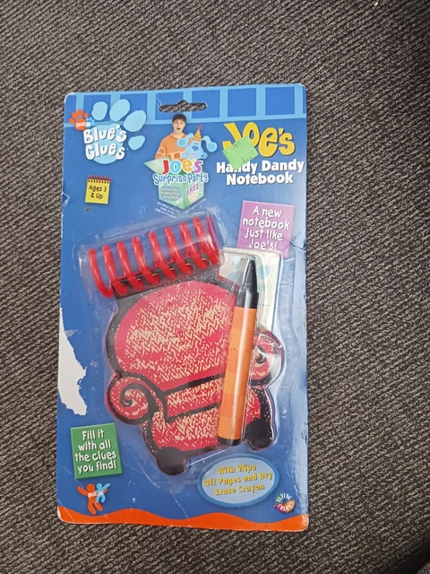 NEW SEALED 2002 Rare Vintage Blues Clues Joe Handy Dandy Notebook $135. ...
