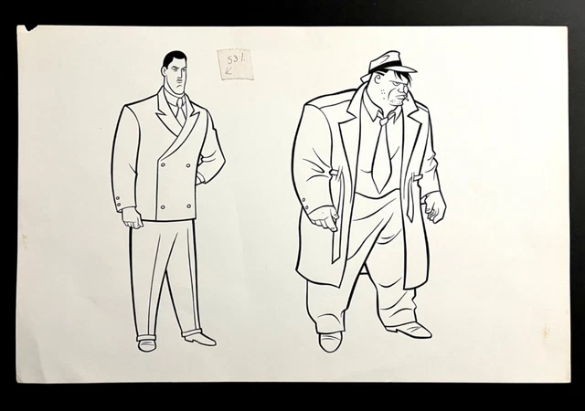 BATMAN THE ANIMATED Series Character Style Guide Original Art, Harvey ...