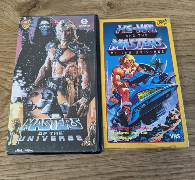 MASTERS OF THE Universe VHS Video Tape 1987 Film & He-Man Series Bundle ...