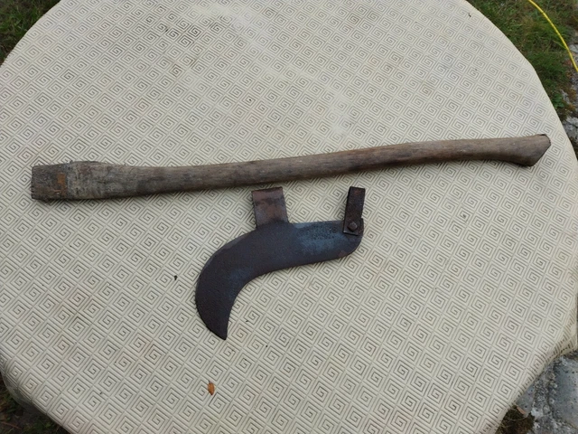 HACHE SERPE CROISSANT véhicul US lot bord jeep dodge GMC COLLINS 39/45 WW2 PELLE EUR 200,00 ...