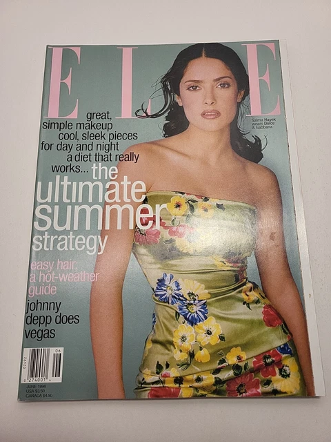 SALMA HAYEK ON Cover Elle Magazine - June 1998 - 222 Pages $15.99 ...