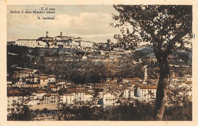 7077) E AL Vago Declivio Il Dolce Mondovi' Ridente (Cuneo). G. Carducci ...