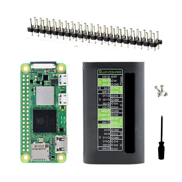 RASPBERRY PI ZERO 2 W Kit Module Board with GPIO Case 40 Pin Header $50 ...
