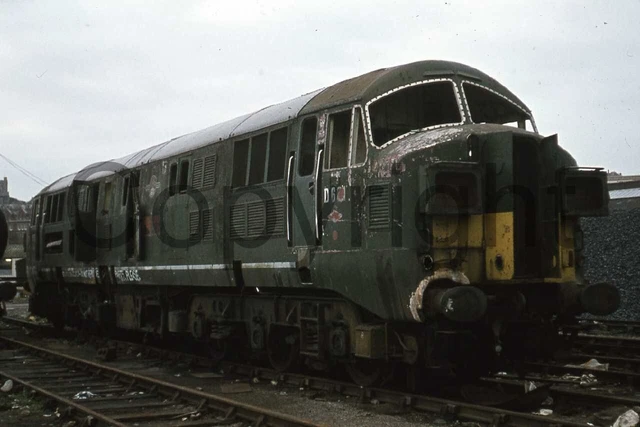 35MM COLOUR BR DIESEL NORTH BRITISH WARSHIP D601 BARRY SCRAP YARD 1970s ...