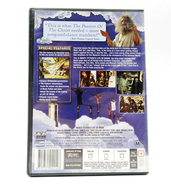 MONTY PYTHON'S LIFE Of Brian - 1979 - R4 DVD - Remastered $9.00 ...