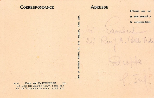 65 CAUTERETS LE Lac De Gaube Et Le Vignemale EUR 5,90 - PicClick FR