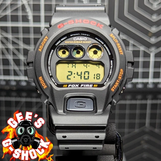 CASIO G-SHOCK FOX-FIRE DW-6900 accent or basique noir orange rouge DW ...