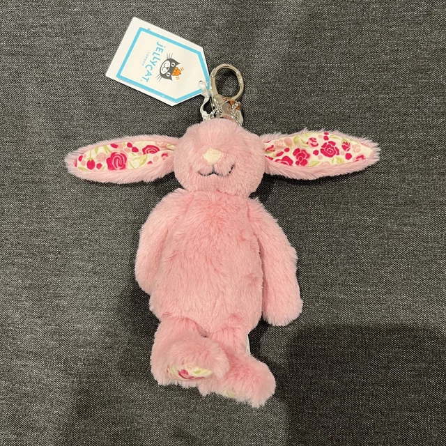 JELLYCAT BLUSHKIN BLOSSOM Pink Bunny bag charm China Beijing exclusive ...