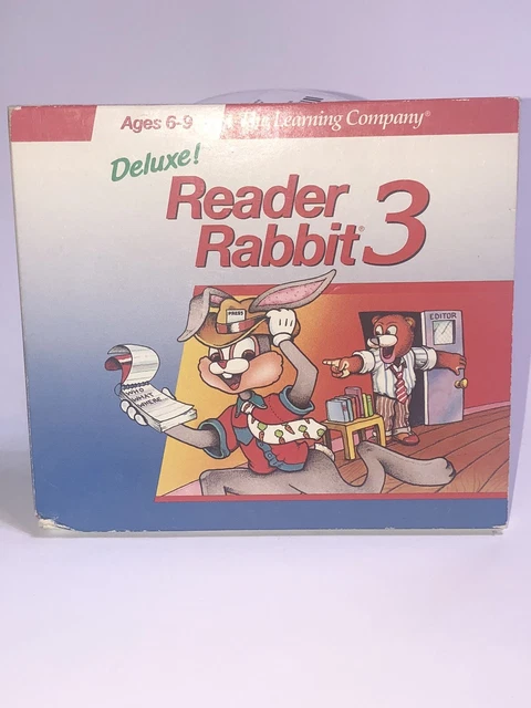 DELUXE READER RABBIT 3 Version 1.01 Age 6-9 PC CD-ROM Windows ...