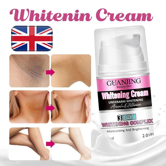 DARK SKIN PERMANENT Whitening Cream Full Body Bleaching Lightening Brightening £8.56 - PicClick UK