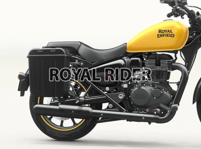 ROYAL ENFIELD REBORN New Classic 350 & Meteor 350 Commuter Pannier Box ...