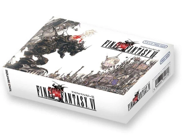 SQUARE ENIX FINAL Fantasy VI Pixel Art T-Shirt Free Size Limited Boxed ...