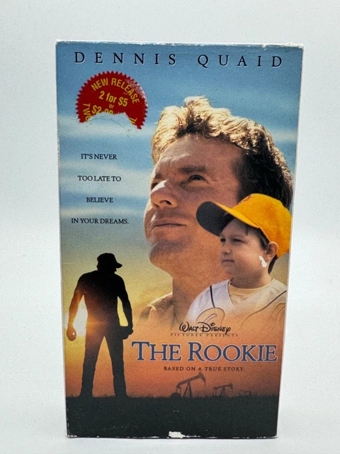 DISNEY'S THE ROOKIE VHS Tape TESTED & WORKING Family Kids Film Baseball ...