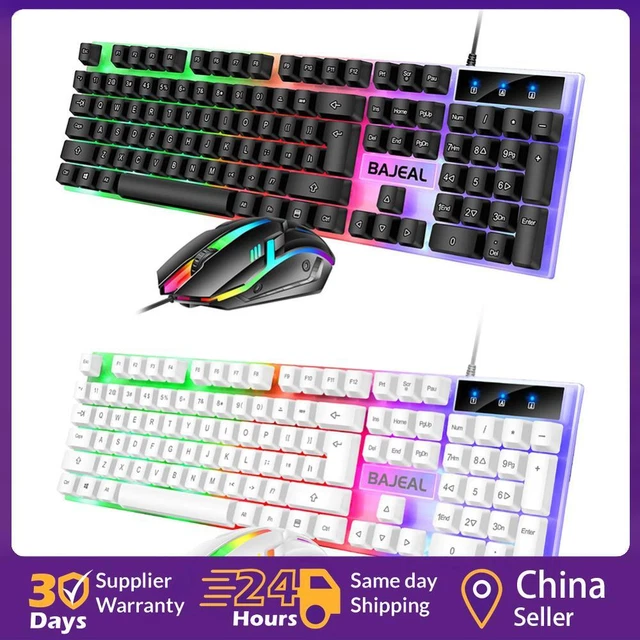 RGB OFFICE KEYPAD Mouse Combo USB Mechanical Keypad Mouse Kit for ...