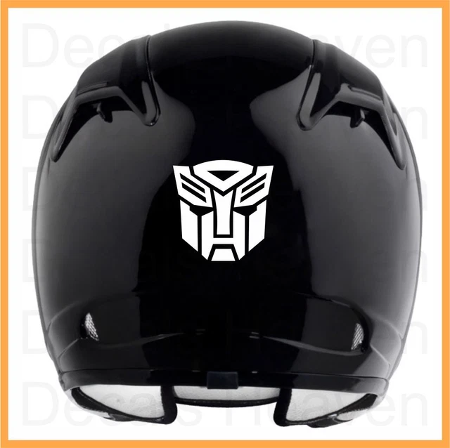 TRANSFORMERS LOGO - Motorcycle Helmet White Or Black Reflective Vinyl ...