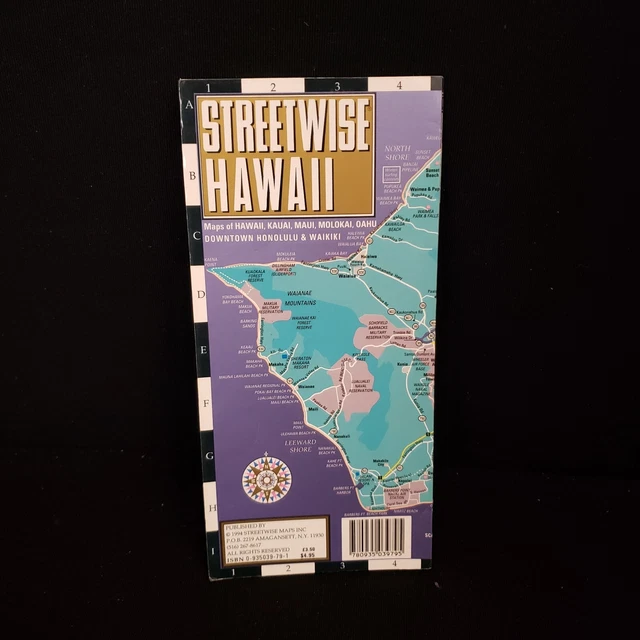 STREETWISE HAWAII MAP Laminated State Road Map of Hawaii Streetwise ...
