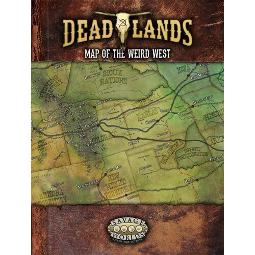DEADLANDS MAP OF the Weird West RPG £13.98 - PicClick UK