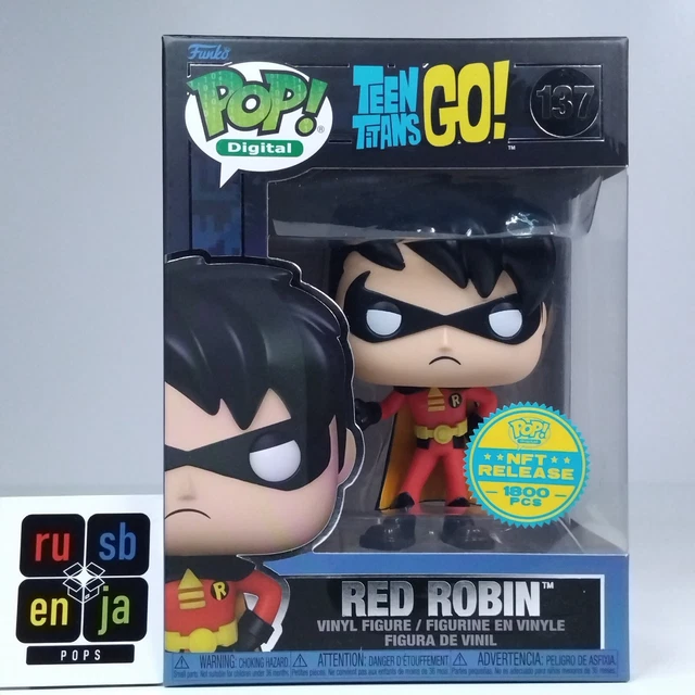 FUNKO POP! DIGITAL DC Animation Teen Titans Go! Red Robin 1,800 Pcs ...
