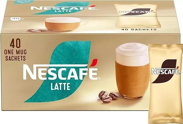 NESCAFÉ LATTE INSTANT Coffee Sachets - 40 X 18G £10.99 - PicClick UK