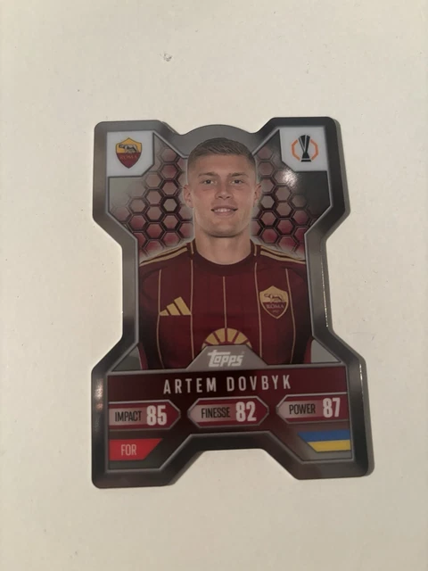 MATCH ATTAX EXTRA 2025 24/25 Chrome Shield Dovbyk - AS Roma CX6 £2.75 ...
