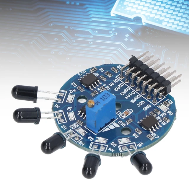 5 Way Flame Sensor Module Fire Extinguisher Sensor Board With Indicator
