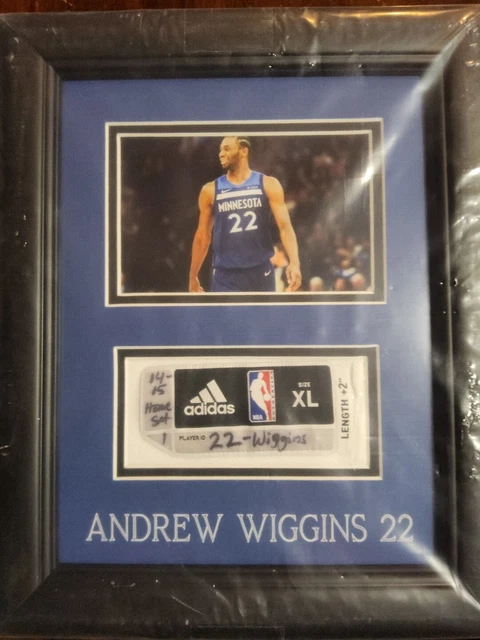 2014-15 MINNESOTA TIMBERWOLVES Andrew Wiggins Framed Memorabilia Patch ...