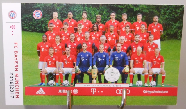 FC BAYERN MUNICH carte d'équipe Das Team Original FCB saison 2016/2017 ...