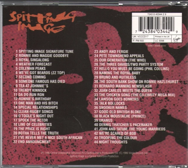 SPITTING IMAGE SPIT IN YOUR EAR CD 44 track (VCCCD17) UK VIRGIN 1995 ...