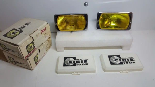 FARI FENDINEBBIA CIBIE 95 Jode coppia fanali epoca concorrenti Carello ...