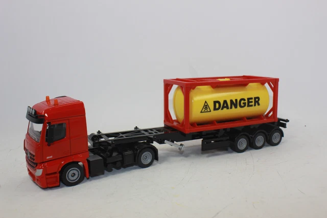 SIKU 3922 MERCEDES Benz Arocs Camion Avec Conteneur-Citerne Danger 1:50 ...