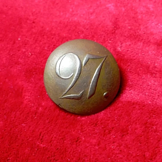RUSSIAN EMPIRE MILITARY BUTTON 27 REGIMENT CRIMEAN WAR Original 100% ...