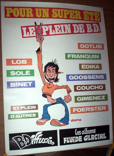 AFFICHE POSTER FLUIDE GLACIAL (Gotlib) 60x45 cm EUR 15,00 - PicClick FR