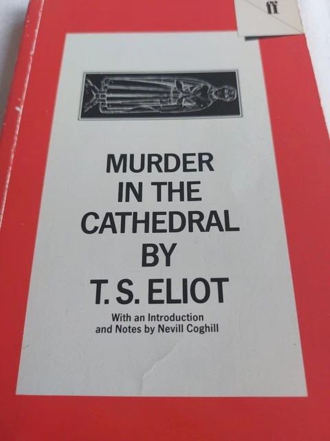 MURDER IN THE Cathedral by T. S. Eliot £6.25 - PicClick UK