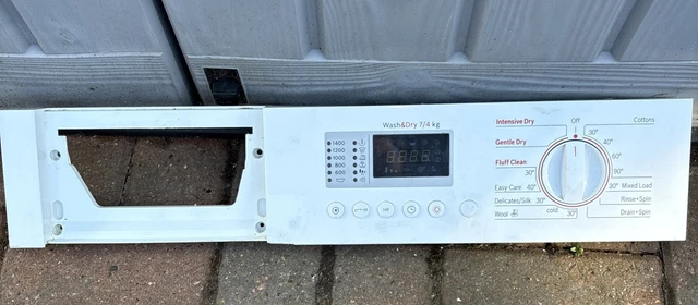 BOSCH INTEGRATED WASHER Dryer WKD28351GB/07 Front Control Panel With ...