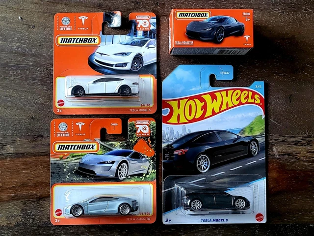 * COLLECTION TESLA - CYBERTRUCK ROADSTER MODEL S X Y 3 - Hot Wheels ...