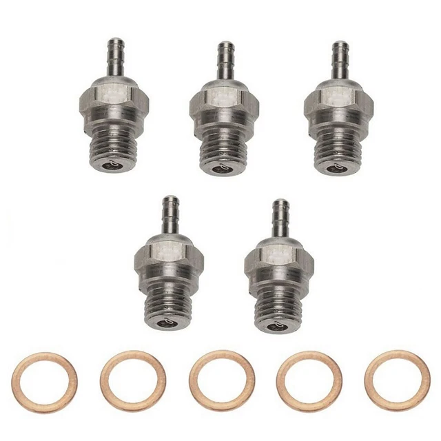 N3 N4 HOT Glow Plug Set 5pcs for Nitro Engine Parts RC Car Methanol Fuel £15.79 - PicClick UK