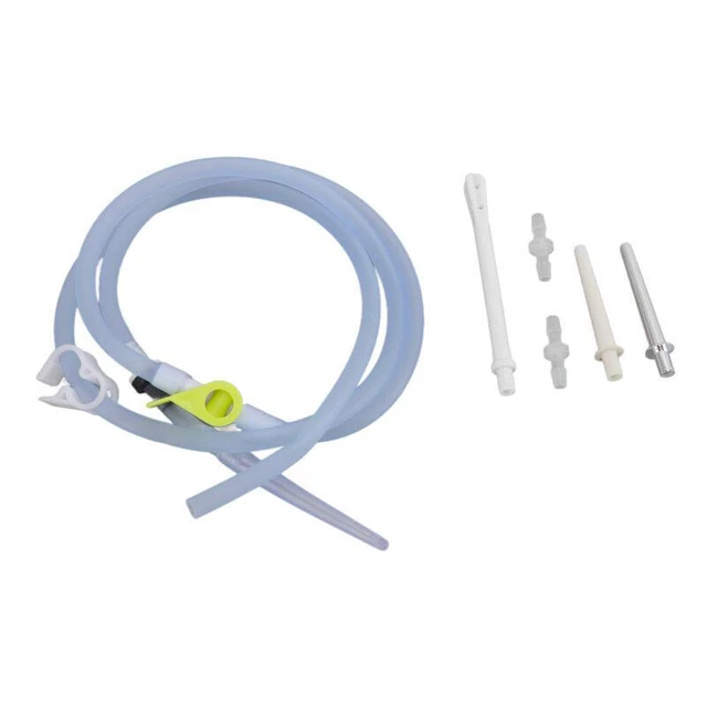 KIT TUBO CLISTERE in silicone flessibile lungo 1,5 m - Set tubi pulizia ...