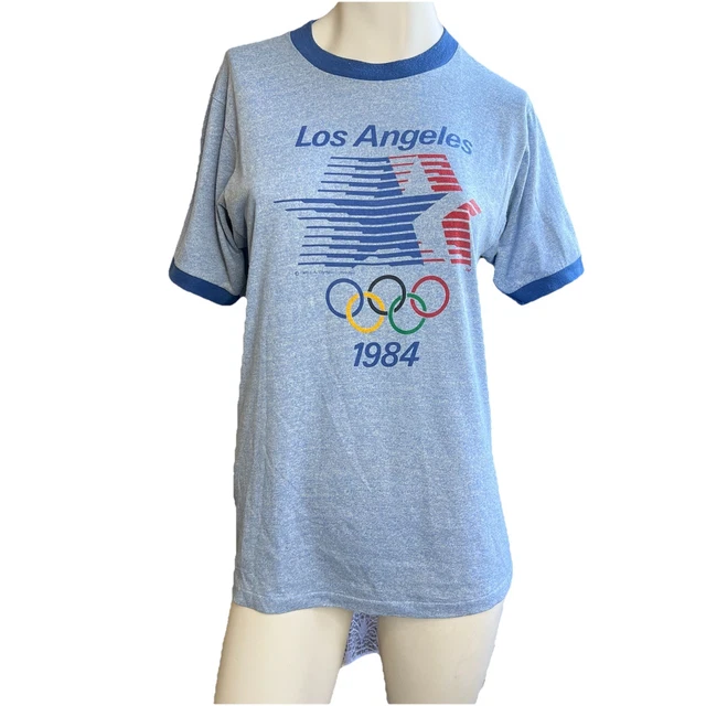 VINTAGE 80S LEVI’S USA Olympics Ringer Tshirt Size Small $155.00 - PicClick AU